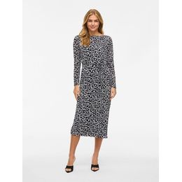 Vila Kleid "Vilarine" in Schwarz/ Wei&szlig; - 60% | Gr&ouml;&szlig;e L | Damen-kleider