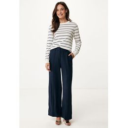 Mexx Pullover in Wei&szlig;/ Dunkelblau - 60% | Gr&ouml;&szlig;e XXL | Damen-pullover-cardigans