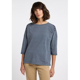 ELBSAND Longsleeve "Veera" in Dunkelblau - 56% | Gr&ouml;&szlig;e XL | Damen-tops