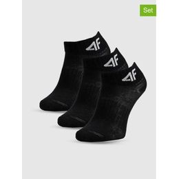 4F 3er-Set: Socken in Schwarz - 61% | Gr&ouml;&szlig;e 35-37 | Kinder-socken-strumpfhosen