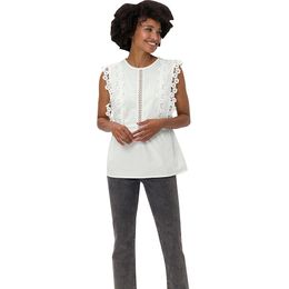 Heine Blusentop in Creme - 76% | Gr&ouml;&szlig;e 36 | Damen-blusen