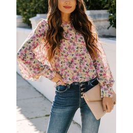 Milan Kiss Bluse in Pink/ Khaki/ Gelb - 63% | Gr&ouml;&szlig;e S | Damen-blusen