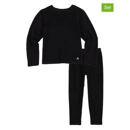 Burton 2tlg. Funktionsw&auml;sche-Set "Fleece" in Schwarz - 83% | Gr&ouml;&szlig;e 80/86 | Kinder-outdoor-waesche