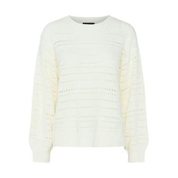 Pieces Pullover "Molly" in Creme - 56% | Gr&ouml;&szlig;e M | Damen-pullover-cardigans