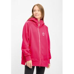 Derbe Sweatjacke in Pink - 47% | Gr&ouml;&szlig;e L | Damen-sweatshirts-jacken