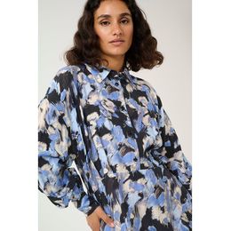 Kaffe Kleid "Victoria" in Hellblau/ Schwarz - 85% | Gr&ouml;&szlig;e 38 | Damen-kleider