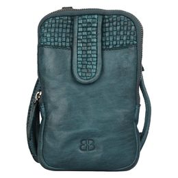 Bellicci Leder-Handytasche "Emberyl" in Petrol - (B)11 x (H)18 x (T)2 cm - 38% | Damen-handytaschen