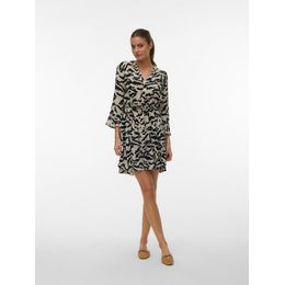 V&eacute;ro Moda Vero Moda Kleid in Beige/ Schwarz - 22% | Gr&ouml;&szlig;e M | Damen-kleider