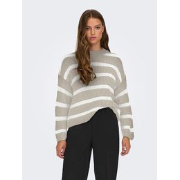 Jacqueline de Yong JDY Pullover in Beige/ Wei&szlig; - 53% | Gr&ouml;&szlig;e M | Damen-pullover-cardigans