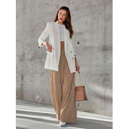 Milan Kiss Marlenehose in Braun/ Creme - 61% | Gr&ouml;&szlig;e L | Damenhosen