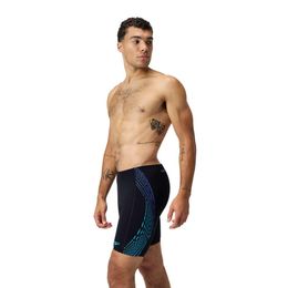 Speedo Badehose "Eco+ Tech" in Schwarz/ T&uuml;rkis - 47% | Gr&ouml;&szlig;e 5 | Herren-bademode-sport