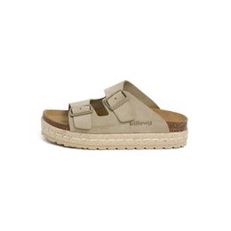 billowy Leder-Pantoletten in Khaki - 45% | Gr&ouml;&szlig;e 41 | Damen-pantoletten