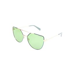 Polaroid Damen-Sonnenbrille in Gold/ Gr&uuml;n - 58% | Gr&ouml;&szlig;e 58 | Damen-brillen