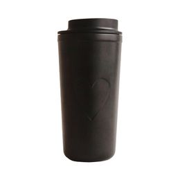 Eulenschnitt Thermobecher "Herz" in Schwarz - 13% | Damen-outdoor-ausruestung