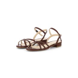 Evita SALVINA Damen Sandale - Glattleder Braun - 41