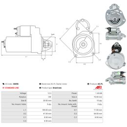 AS-PL Starter s6056 f&uuml;r Fiat
