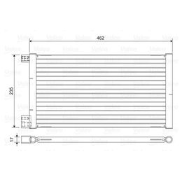 Valeo Kondensator, Klimaanlage 814433 f&uuml;r Fiat