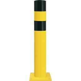 Black Bull Rammschutz-Poller, Gr&ouml;&szlig;e XL, schwarz / gelb, zum Aufd&uuml;beln