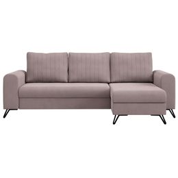 H&ouml;ffner Ecksofa mit Schlaffunktion Axel rosa/pink Ma&szlig;e (cm): B: 242 H: 90 &raquo; H&ouml;ffner