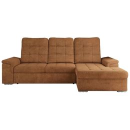 H&ouml;ffner Ecksofa mit Schlaffunktion Madrito orange Ma&szlig;e (cm): B: 256 H: 89 &raquo; H&ouml;ffner