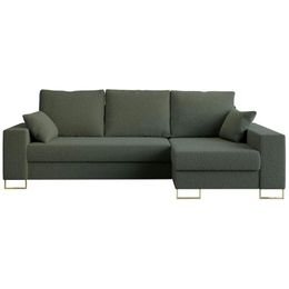 H&ouml;ffner Ecksofa mit Schlaffunktion Dorain gr&uuml;n Ma&szlig;e (cm): B: 242 H: 85 &raquo; H&ouml;ffner