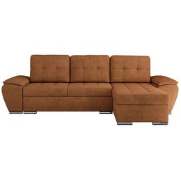 H&ouml;ffner Ecksofa mit Schlaffunktion Umbria orange Ma&szlig;e (cm): B: 271 H: 85 &raquo; H&ouml;ffner