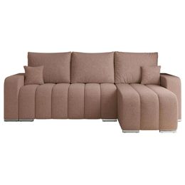 H&ouml;ffner Ecksofa mit Schlaffunktion Kirasso &brvbar; rosa/pink &brvbar; Ma&szlig;e (cm): B: 245 H: 86 &raquo; H&ouml;ffner