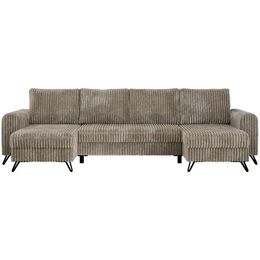 H&ouml;ffner Wohnlandschaft Hellbraun braun Ma&szlig;e (cm): B: 312 H: 90 &raquo; H&ouml;ffner