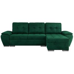 H&ouml;ffner Ecksofa mit Schlaffunktion Umbria gr&uuml;n Ma&szlig;e (cm): B: 271 H: 85 &raquo; H&ouml;ffner