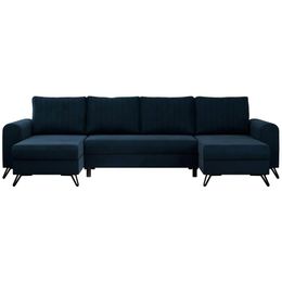 H&ouml;ffner Wohnlandschaft Dunkelblau blau Ma&szlig;e (cm): B: 312 H: 90 &raquo; H&ouml;ffner