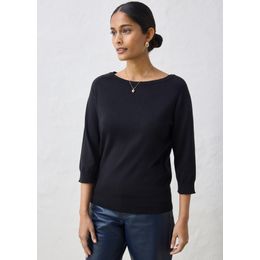 bonprix Pullover mit Seidenanteil, schwarz, Gr.36/38 (S), Zeitloser Pullover mit Seidenanteil, aus Seide