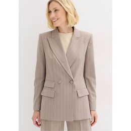 bonprix Nadelstreifen Blazer, braun, Gr.50, eleganter Nadelstreifen Blazer