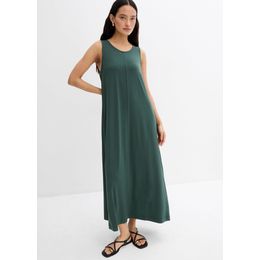 bonprix Midikleid in A-Linie, gr&uuml;n, Gr.36/38 (S), Ausgestelltes &auml;rmelloses Kleid mit Seitentaschen in Midil&auml;nge aus knitterarmer Ware, gut geeignet f&uuml;r Reisen