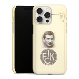 DeinDesign iPhone 15 Pro Max Handy Premium Case Smartphone Handyh&uuml;lle Schutzh&uuml;lle gl&auml;nzend 1. Fc Kaiserslautern Fritz Walter Logo Premium Case
