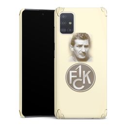 DeinDesign Galaxy A51 Handy Premium Case Smartphone Handyh&uuml;lle Schutzh&uuml;lle gl&auml;nzend 1. Fc Kaiserslautern Fritz Walter Logo Premium Case