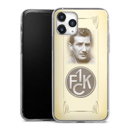 DeinDesign iPhone 11 Pro Handy Slim Case Silikon Handyh&uuml;lle transparent H&uuml;lle extra d&uuml;nn Fritz Walter 1. Fc Kaiserslautern Logo Silikon Slim Case