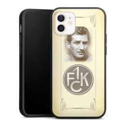 DeinDesign iPhone 12 mini Handy Premium Silikon H&uuml;lle Handyh&uuml;lle schwarz Case 1. Fc Kaiserslautern Fritz Walter Logo Silikon Premium Case