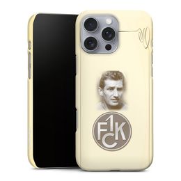 DeinDesign iPhone 16 Pro Max Handy Premium Case Smartphone Handyh&uuml;lle Schutzh&uuml;lle gl&auml;nzend 1. Fc Kaiserslautern Fritz Walter Logo Premium Case