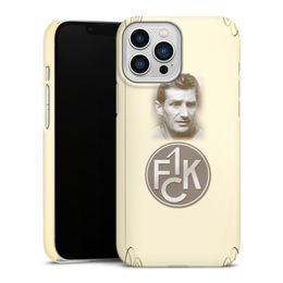 DeinDesign iPhone 13 Pro Max Handy Premium Case Smartphone Handyh&uuml;lle Schutzh&uuml;lle matt 1. Fc Kaiserslautern Fritz Walter Logo Premium Case