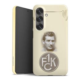 DeinDesign Galaxy S25 Handy Premium Case Smartphone Handyh&uuml;lle Schutzh&uuml;lle gl&auml;nzend 1. Fc Kaiserslautern Fritz Walter Logo Premium Case
