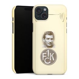 DeinDesign iPhone 15 Plus Handy Premium Case Smartphone Handyh&uuml;lle Schutzh&uuml;lle matt 1. Fc Kaiserslautern Fritz Walter Logo Premium Case