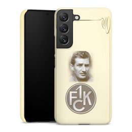 DeinDesign Galaxy S22 Handy Premium Case Smartphone Handyh&uuml;lle Schutzh&uuml;lle matt 1. Fc Kaiserslautern Fritz Walter Logo Premium Case