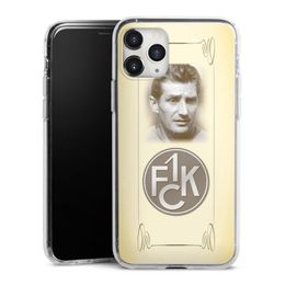 DeinDesign iPhone 11 Pro Max Handy Silikon H&uuml;lle Case transparent Handyh&uuml;lle 1. Fc Kaiserslautern Fritz Walter Logo Silikon Case