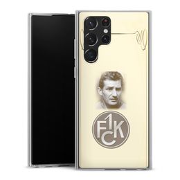 DeinDesign Galaxy S22 Ultra Handy Silikon H&uuml;lle Case transparent Handyh&uuml;lle 1. Fc Kaiserslautern Fritz Walter Logo Silikon Case