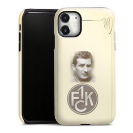 DeinDesign iPhone 11 Handy Panzer Handyh&uuml;lle robuste Outdoor H&uuml;lle Schutzh&uuml;lle gl&auml;nzend Logo 1. Fc Kaiserslautern Fritz Walter Tough Case