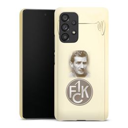 DeinDesign Galaxy A53 5G Handy Premium Case Smartphone Handyh&uuml;lle Schutzh&uuml;lle gl&auml;nzend Logo 1. Fc Kaiserslautern Fritz Walter Premium Case