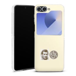DeinDesign Galaxy Z Flip 7 FE Handy Hard Case Schutzh&uuml;lle transparent Smartphone Handy H&uuml;lle Logo 1. Fc Kaiserslautern Fritz Walter Hard Case