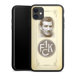 DeinDesign iPhone 11 Handy Premium Silikon H&uuml;lle Handyh&uuml;lle schwarz Case Fritz Walter 1. Fc Kaiserslautern Logo Silikon Premium Case
