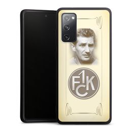 DeinDesign Galaxy S20 FE 5G Handy Premium Silikon H&uuml;lle Handyh&uuml;lle schwarz Case Fritz Walter 1. Fc Kaiserslautern Logo Silikon Premium Case