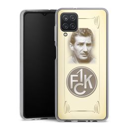 DeinDesign Galaxy A12 Handy Silikon H&uuml;lle Case transparent Handyh&uuml;lle Logo 1. Fc Kaiserslautern Fritz Walter Silikon Case